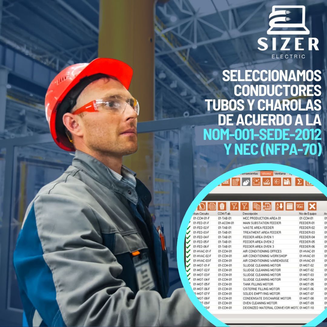 Módulo para selección de charolas y canalizaciones. - Sizer Electric